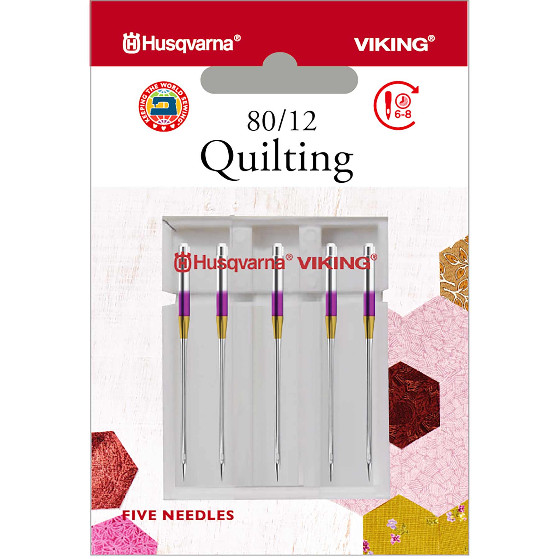 Husqvarna® Viking® Quilting Needles Size 80/12 5-Pack | Husqvarna® Viking®