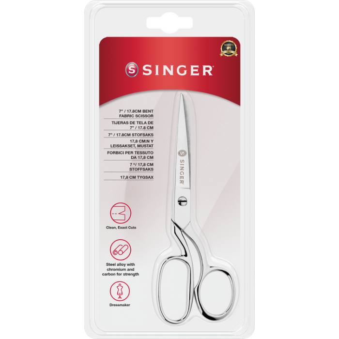 SINGER® 7" / 17.8 cm Bent Fabric Scissor | SINGER®